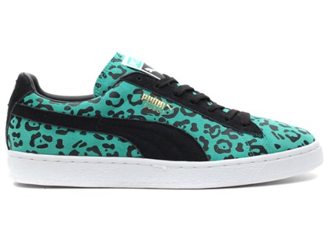 Puma Suede "Teal Leopard" - SneakerNews.com