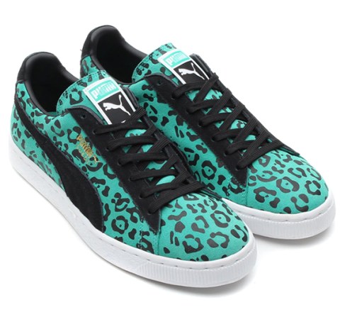 Puma Suede "Teal Leopard" - SneakerNews.com