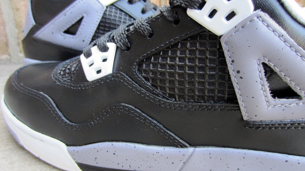 Air Jordan IV GS "Black/Cement" Customs by FETTi D’BIASI - SneakerNews.com