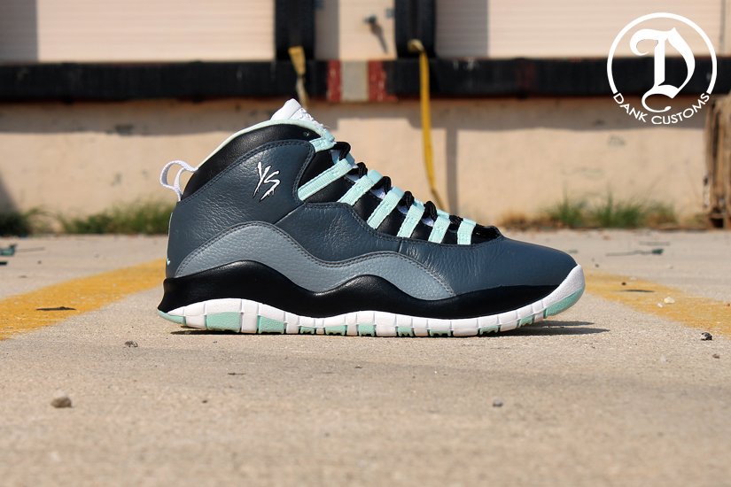 Air Jordan X "Green Glow" by Dank Customs - SneakerNews.com