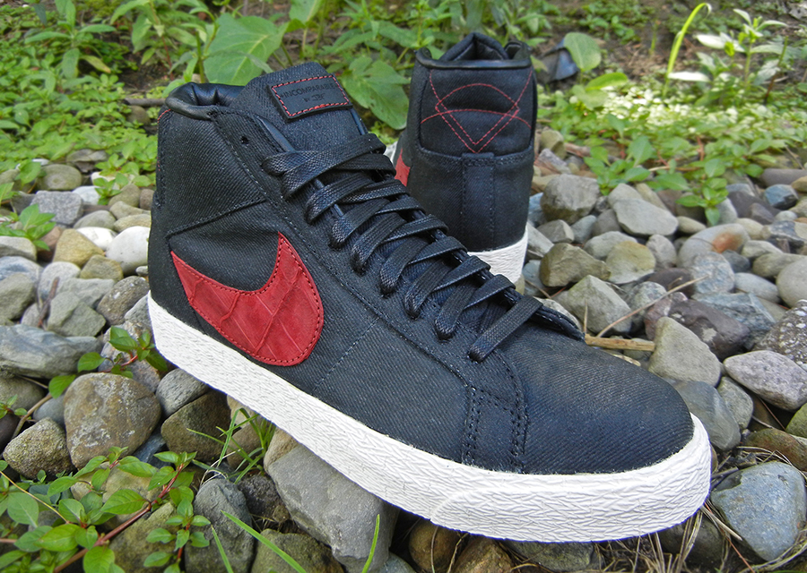 Nike Blazer Mid "Waxed Denim & Sueded Croc" by JBF Customs ...