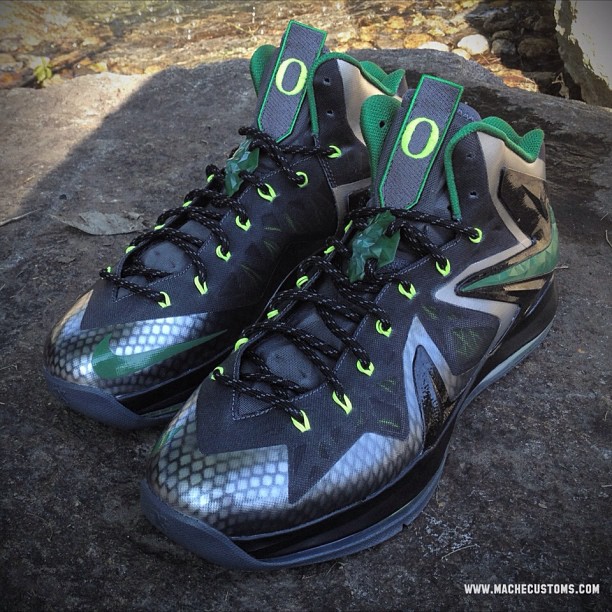 Nike LeBron X Elite "Oregon Ducks" by Mache Customs - SneakerNews.com