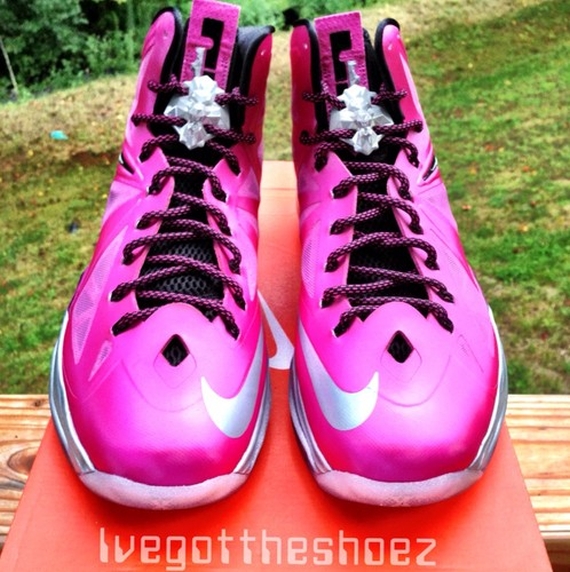 Nike LeBron X "Think Pink" Sample on eBay - SneakerNews.com
