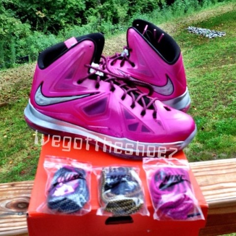 Nike LeBron X "Think Pink" Sample on eBay - SneakerNews.com