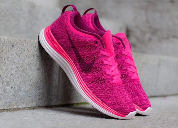 Nike WMNS Flyknit Lunar1+ Pink Flash - Raspberry Red - SneakerNews.com