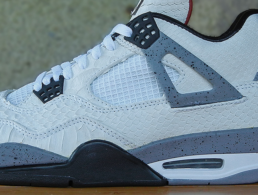 Air Jordan IV "White Python" by JBF Customs - SneakerNews.com