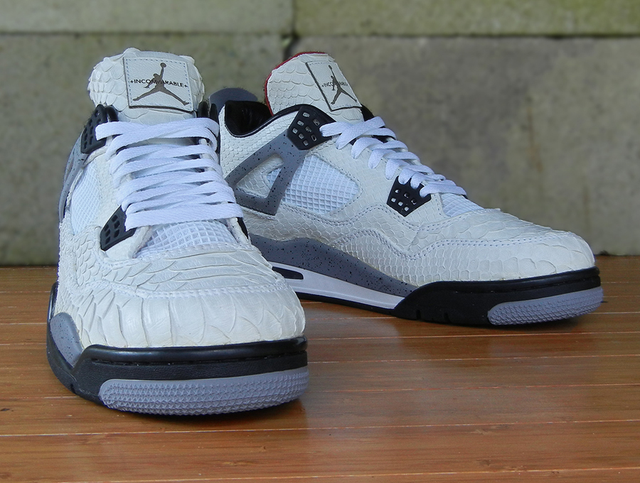 Air Jordan IV "White Python" by JBF Customs - SneakerNews.com