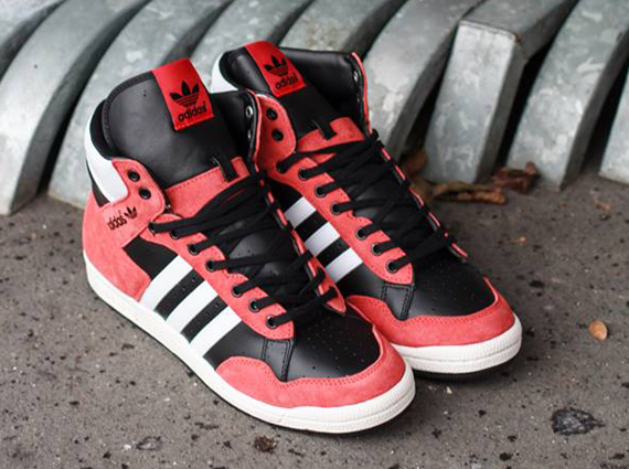 adidas Originals Pro Conference Hi - Black - Highless Red - Running ...
