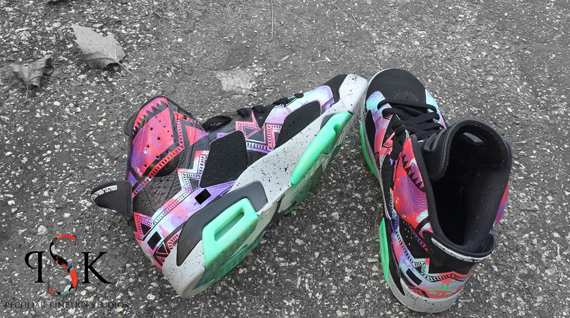 Air Jordan 6 "Aztec" Customs by Peculiar Kinetics - SneakerNews.com