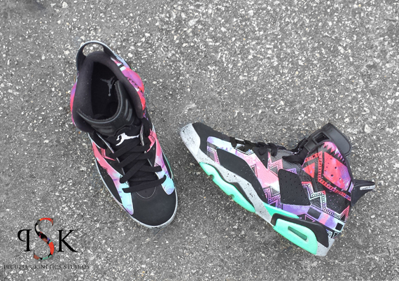 Air Jordan 6 "Aztec" Customs by Peculiar Kinetics - SneakerNews.com
