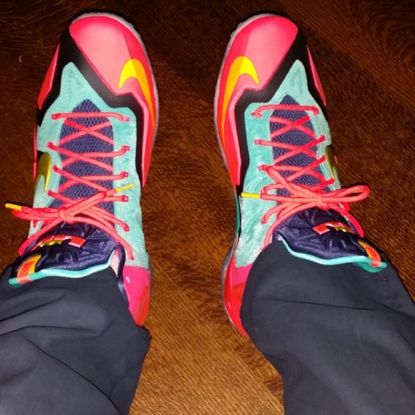 LeBron James Shows Off His 1 of 1 Nike LeBron 11 - SneakerNews.com