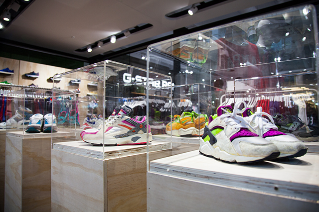 Sneaker Freaker Installation at Super Glue Highpoint - SneakerNews.com