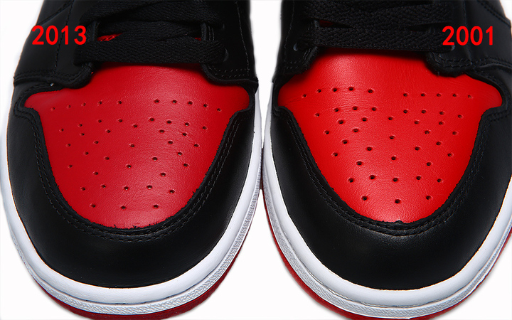 Air Jordan 1 Retro "Bred" - 2001 vs. 2013 Comparison - SneakerNews.com