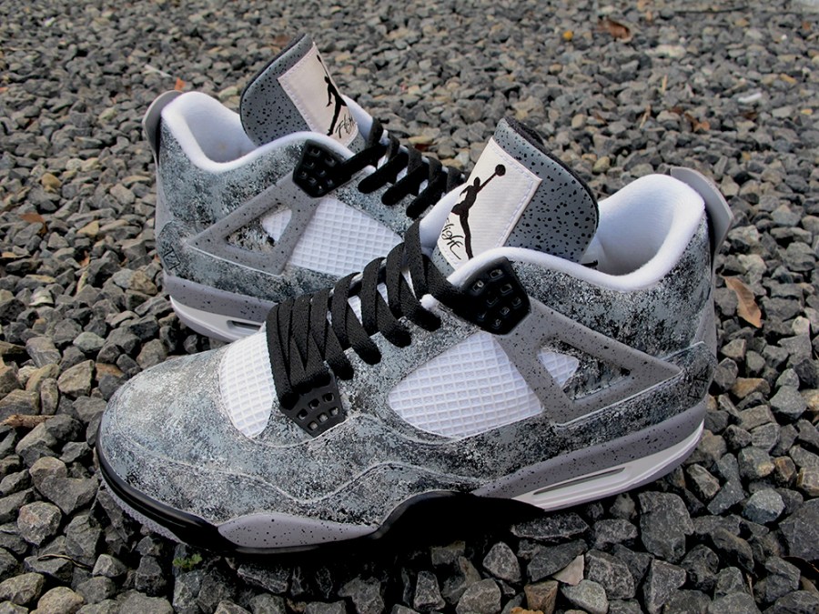 Air Jordan 4 "Asphalt" Customs by Sekure D - SneakerNews.com
