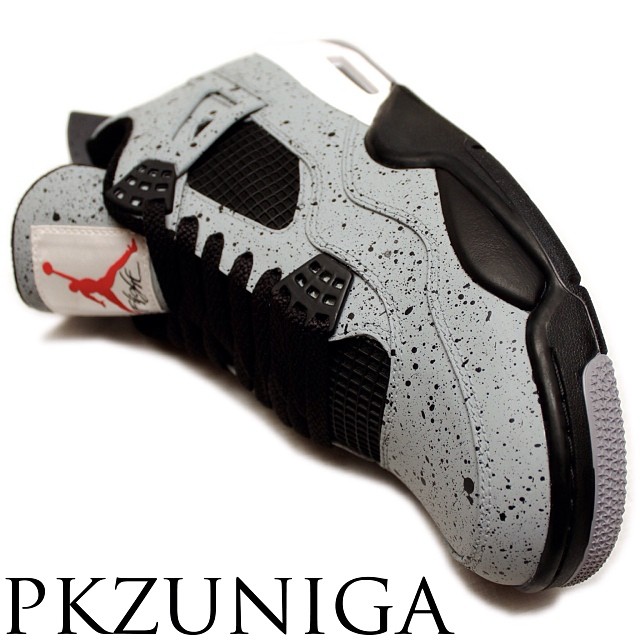 Air Jordan 4 "Cement Flip" Customs by PKZUNIGA - SneakerNews.com