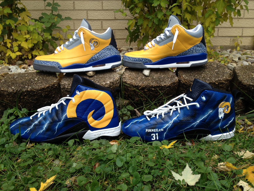 Air Jordan "Throwback Los Angeles Rams" for Cortland Finnegan by ...