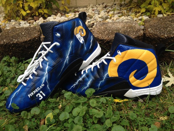 Air Jordan "Throwback Los Angeles Rams" for Cortland Finnegan by ...