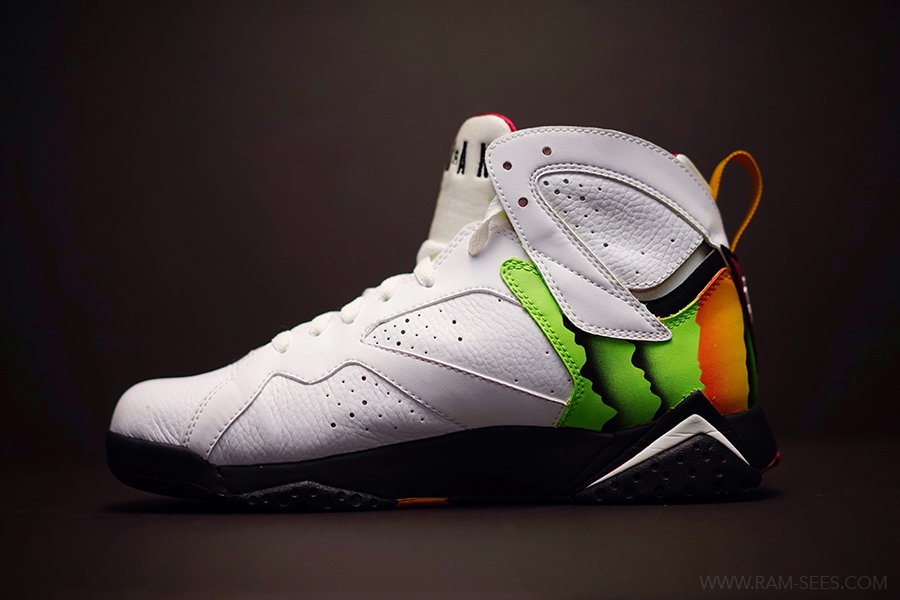 Air Jordan 7 "Air Tech Challenge 3/4" Customs by Ramses - SneakerNews.com