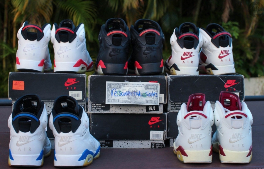 A Complete Set of Restored Air Jordan 6 Originals - SneakerNews.com