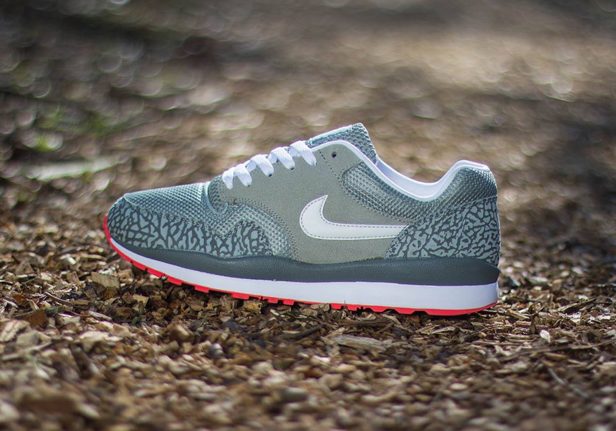 Nike Air Safari "Elephant" - Mica Green - Light Base Grey - Crimson ...