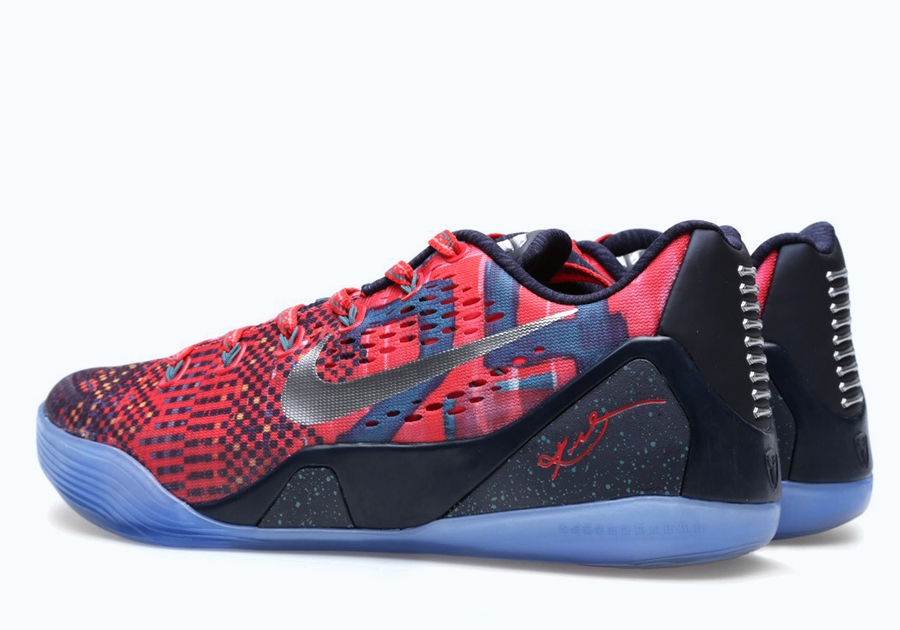 Nike Kobe 9 EM - Laser Crimson - Reflective Silver - Obsidian ...