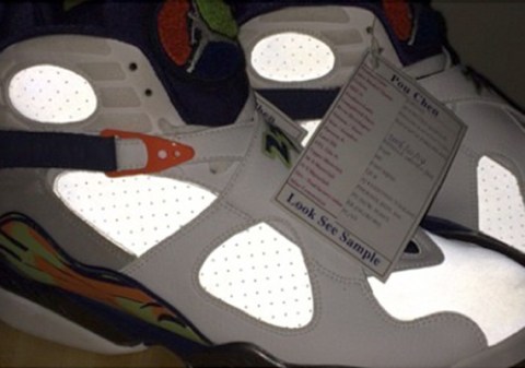 Air Jordan 8 - Unreleased Reflective Sample - SneakerNews.com