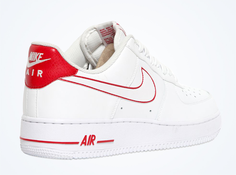 Nike Air Force 1 Low - White - Red - SneakerNews.com