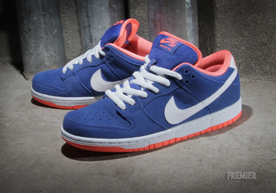 Nike SB Dunk Low - Game Royal - White - Bright Mango - SneakerNews.com