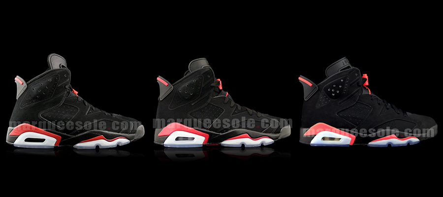 Comparing The Three Black/Red Air Jordan 6 Retros That Have Released ...