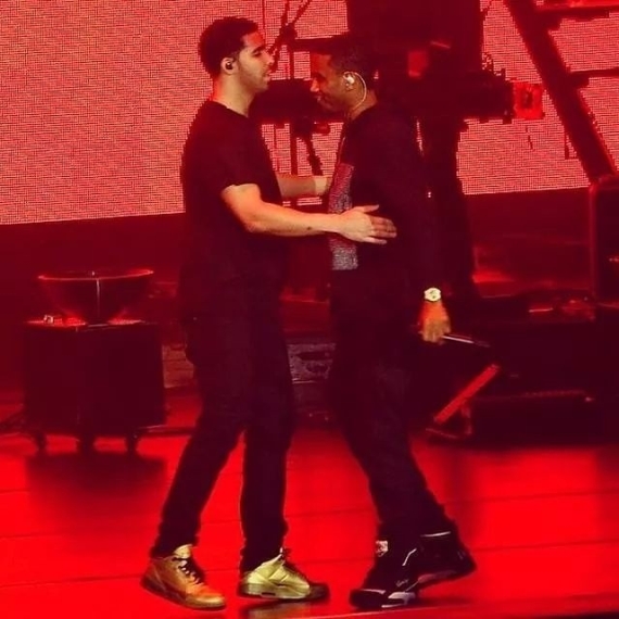 Drake in Air Jordan 3 "OVO" PE - SneakerNews.com