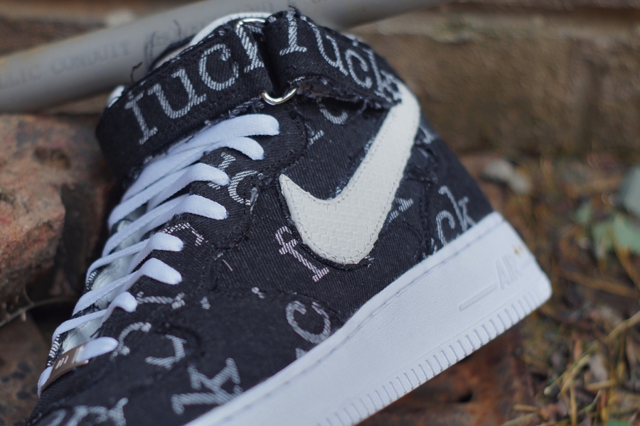 Nike Air Force 1 Mid "Supreme F&%$" by JBF Customs - SneakerNews.com
