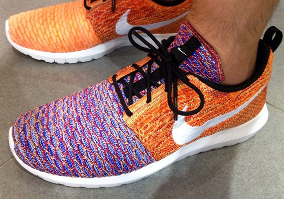 Nike Roshe Run Flyknit - Orange - Purple - SneakerNews.com