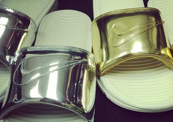 Nike Brings Liquid Metal To The Benassi Slides - SneakerNews.com