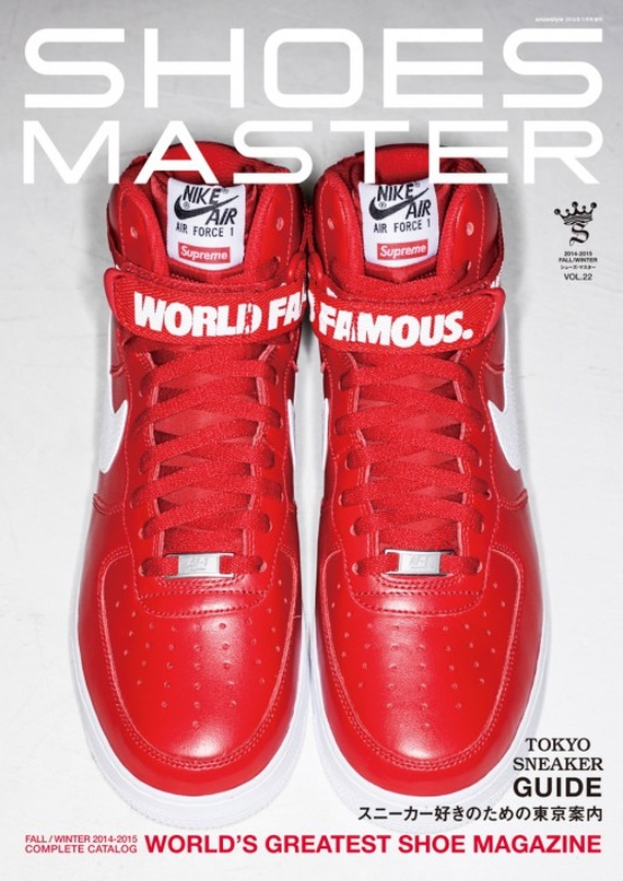 Supreme x Nike Air Force 1 High "Red" - SneakerNews.com