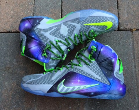 Nike LeBron 12 "Galaxy Dunk Force" Customs - SneakerNews.com
