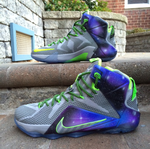 Nike LeBron 12 "Galaxy Dunk Force" Customs - SneakerNews.com