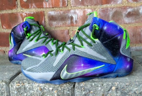 Nike LeBron 12 "Galaxy Dunk Force" Customs - SneakerNews.com