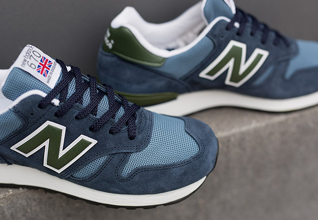 New Balance 670 Made in UK - Blue - Olive - SneakerNews.com