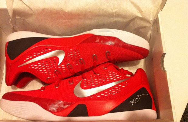 Nike Kobe 9 EM - University Red - Metallic Silver - SneakerNews.com