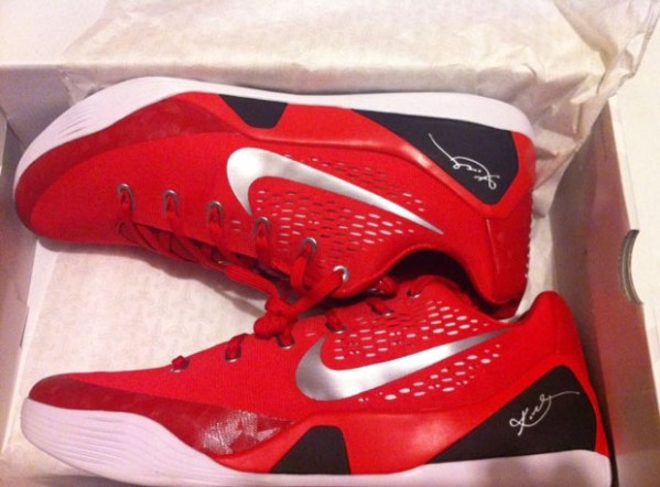 Nike Kobe 9 EM - University Red - Metallic Silver - SneakerNews.com
