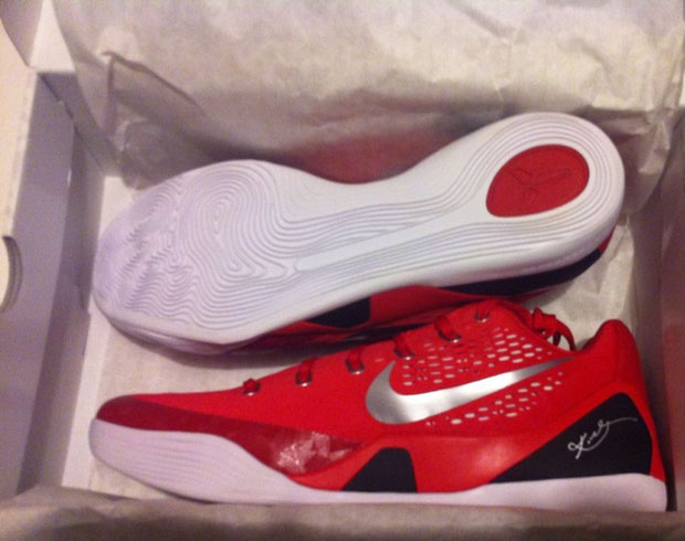 Nike Kobe 9 EM - University Red - Metallic Silver - SneakerNews.com