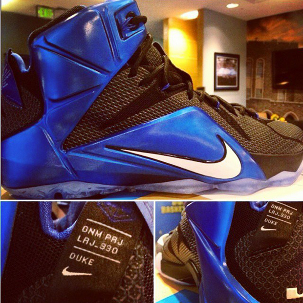 Nike LeBron 12 "Duke" PE - SneakerNews.com