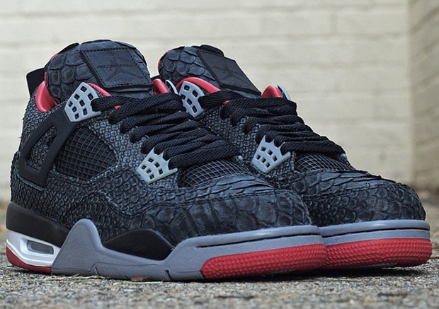 Air Jordan 4 "Suede Python" by JBF Customs - SneakerNews.com
