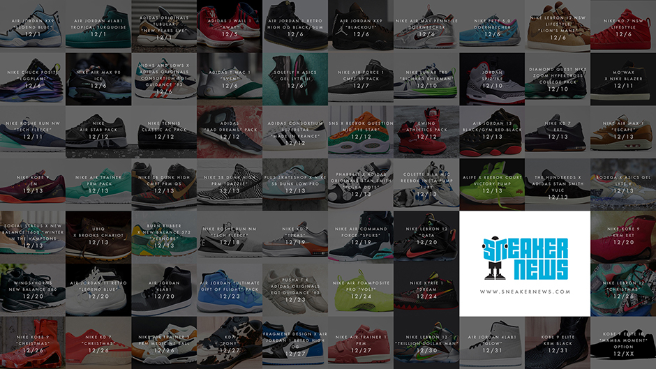 Sneaker News Presents Monthly Sneaker Release Date Wallpaper ...