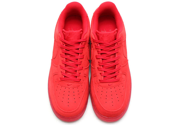 Nike Continues The All-Red Themes With The Women's Air Force 1 ...