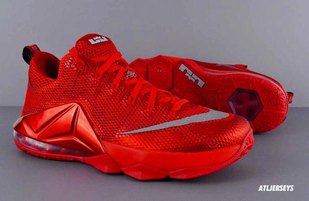 Nike LeBron 12 Low - University Red - Reflect Silver - Gym Red ...