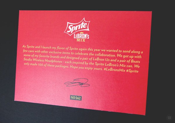 A Detailed Look At The Sprite LeBron's Mix Package - SneakerNews.com