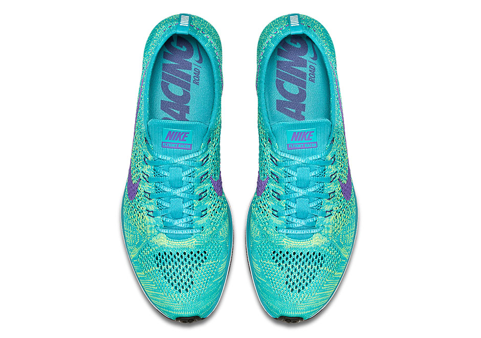 Nike Flyknit Racer - Sport Turquoise - Hyper Grape - Volt - SneakerNews.com