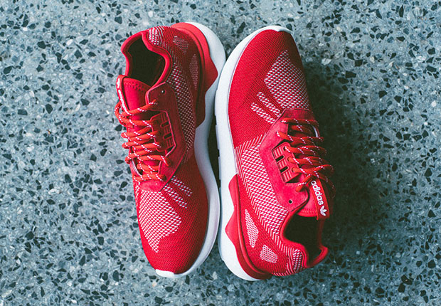 adidas Tubular Weave "Scarlet Red" - Available - SneakerNews.com