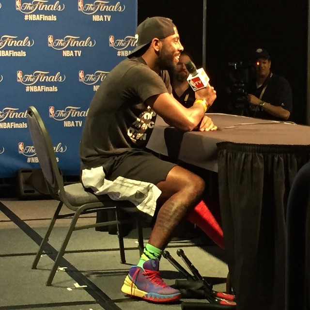 Kyrie Continues To Supports Cavs Teammates, Wears PE Kyrie 1s ...